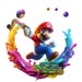 Super Mario Watercolor Splash PNG: Clipart Digital Download - Etsy