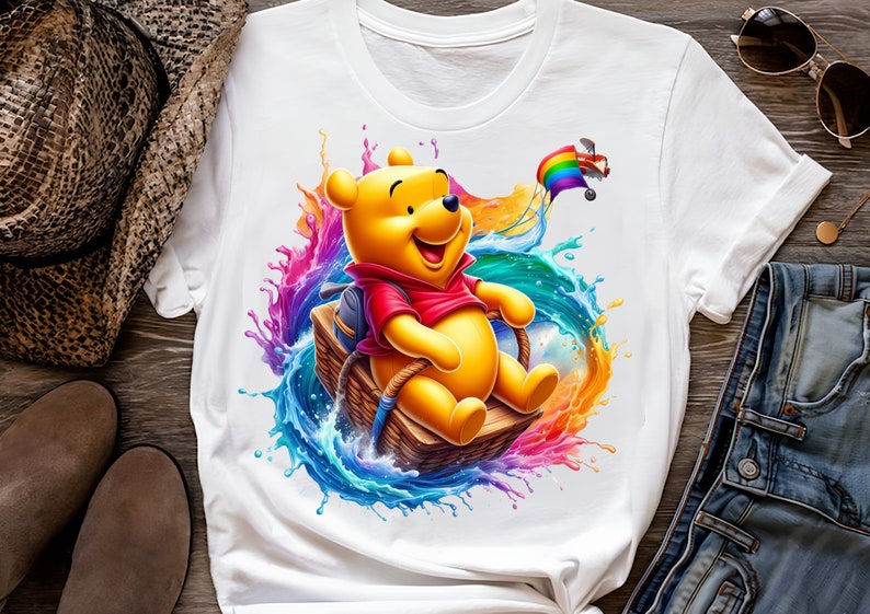 Watercolor Honey Bear PNG: Splash Clipart, Sublimation Design (digital ...