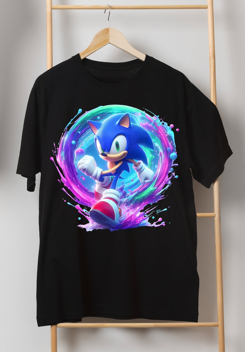 Sonic the Hedgehog Watercolor Splash PNG Clipart (digital Download) - Etsy
