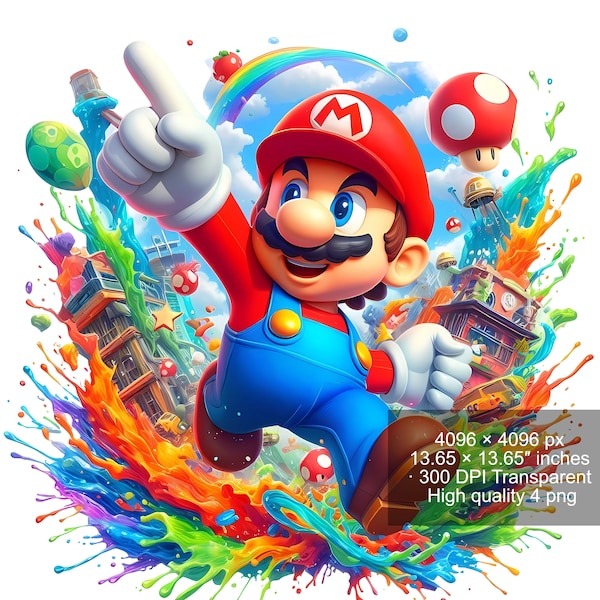 Super Mario Print - Etsy