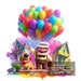 UP Movie Watercolor Splash PNG: High-resolution Digital Design (digital ...