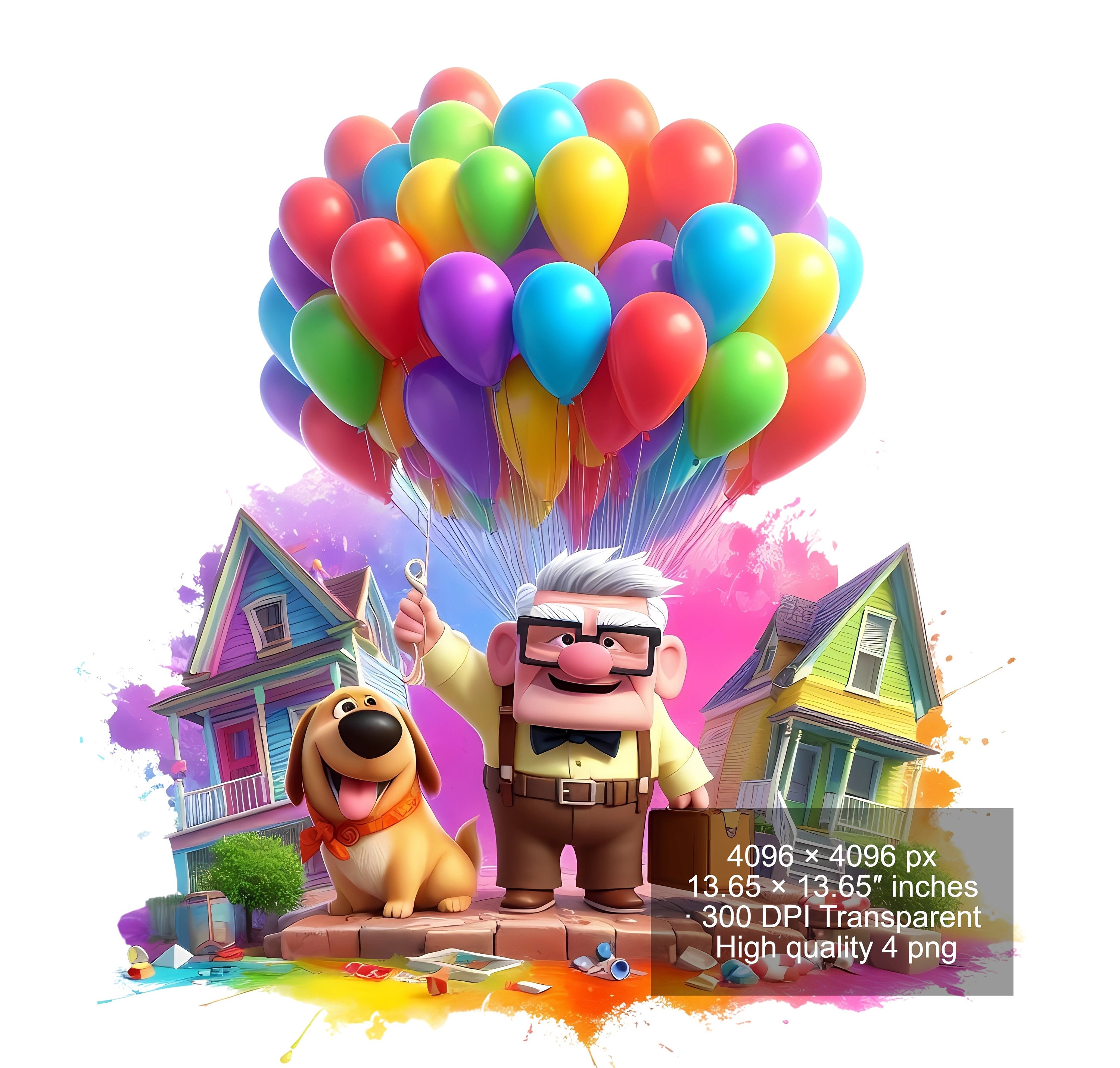 UP Movie Watercolor Splash PNG: High-resolution Digital Design (digital ...