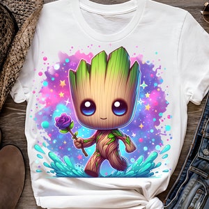 Watercolor Baby Groot PNG Set: High-resolution Digital Art (digital ...