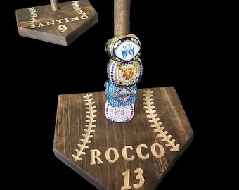 Personalized Championship Ring Display Sports Ring Display Baseball ...