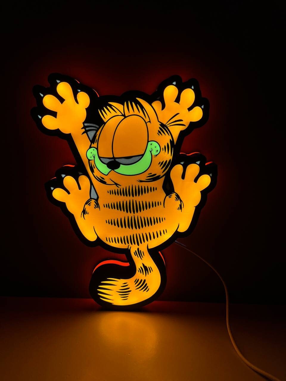 LED Lightbox Sign/lamp/logo Garfield - Etsy