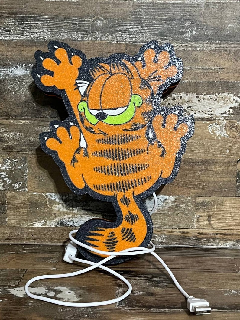 LED Lightbox Sign/lamp/logo Garfield - Etsy Australia