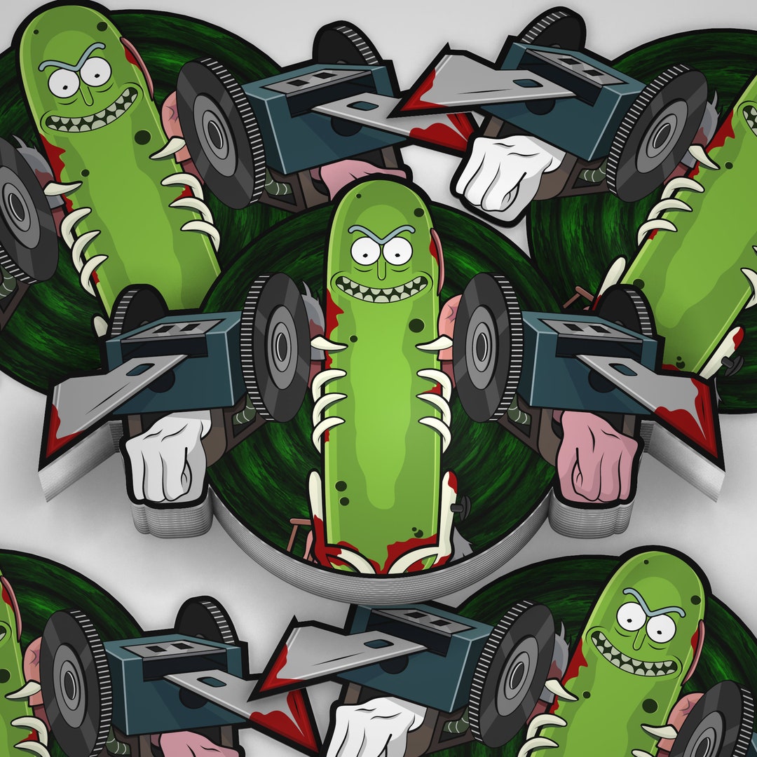Pickle Rick Sticker Rick and Morty Sticker Pickle Rick Custom Sticker ...