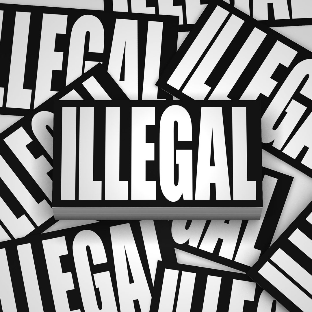 Illegal Sticker Danger Sticker JDM Custom Sticker NEW - Etsy