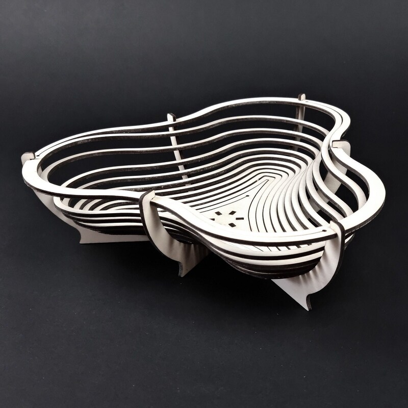 Spiral Bowl Laser Wood - Etsy