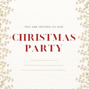 Printable Christmas Party Invitation - Etsy