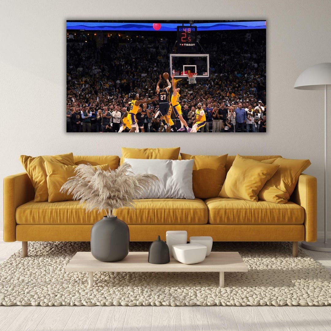 Murray Last Shot Wall Art, Jamal Murray Poster, Murray Canvas Print,man ...
