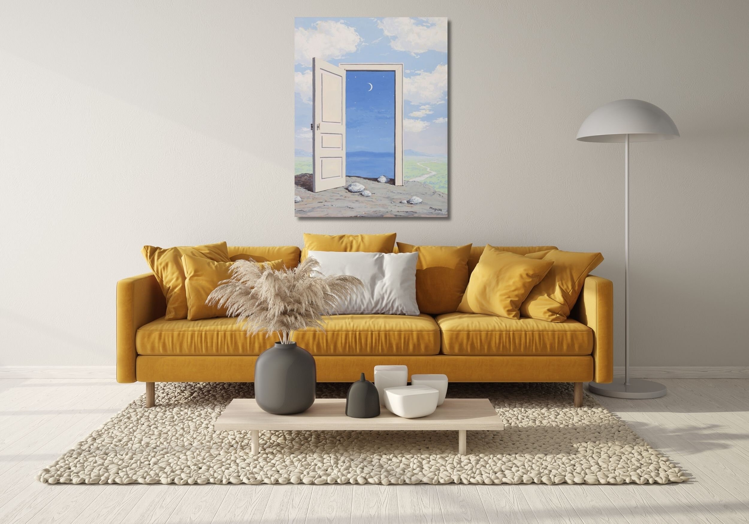 Rene Magritte Door Print Rene Magritte Canvas Rene Magritte Wall Art ...