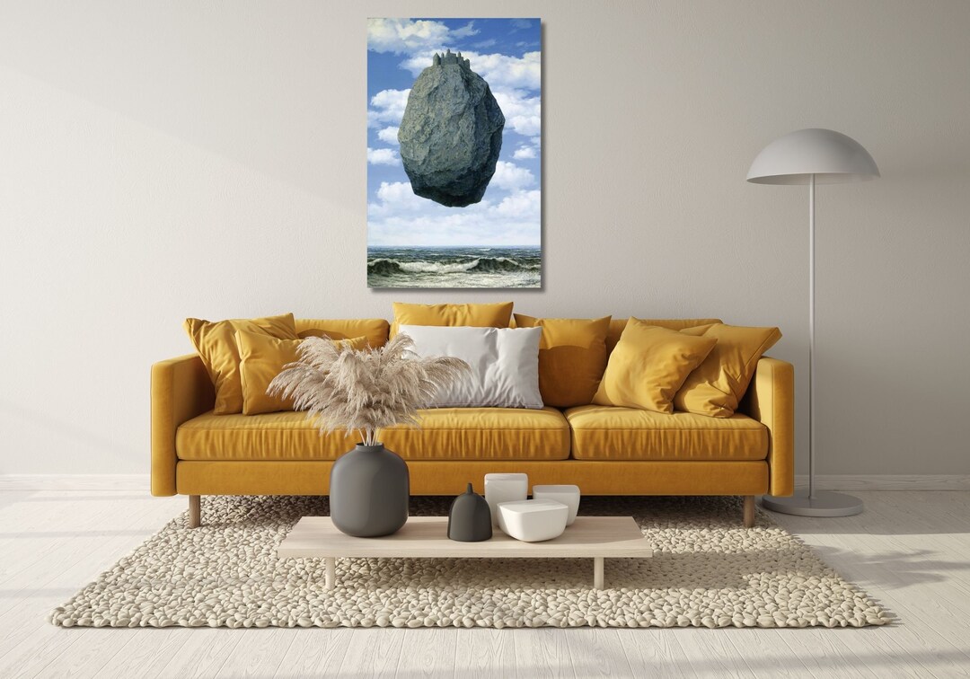 Rene Magritte Castle in the Pyrenees Print Rene Magritte Canvas Rene ...