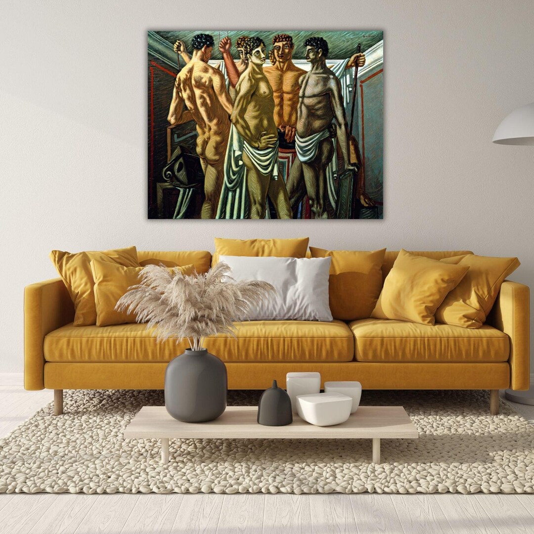 Gladiators at Rest by Giorgio De Chirico READY to Hang Canvas Wall Art ...