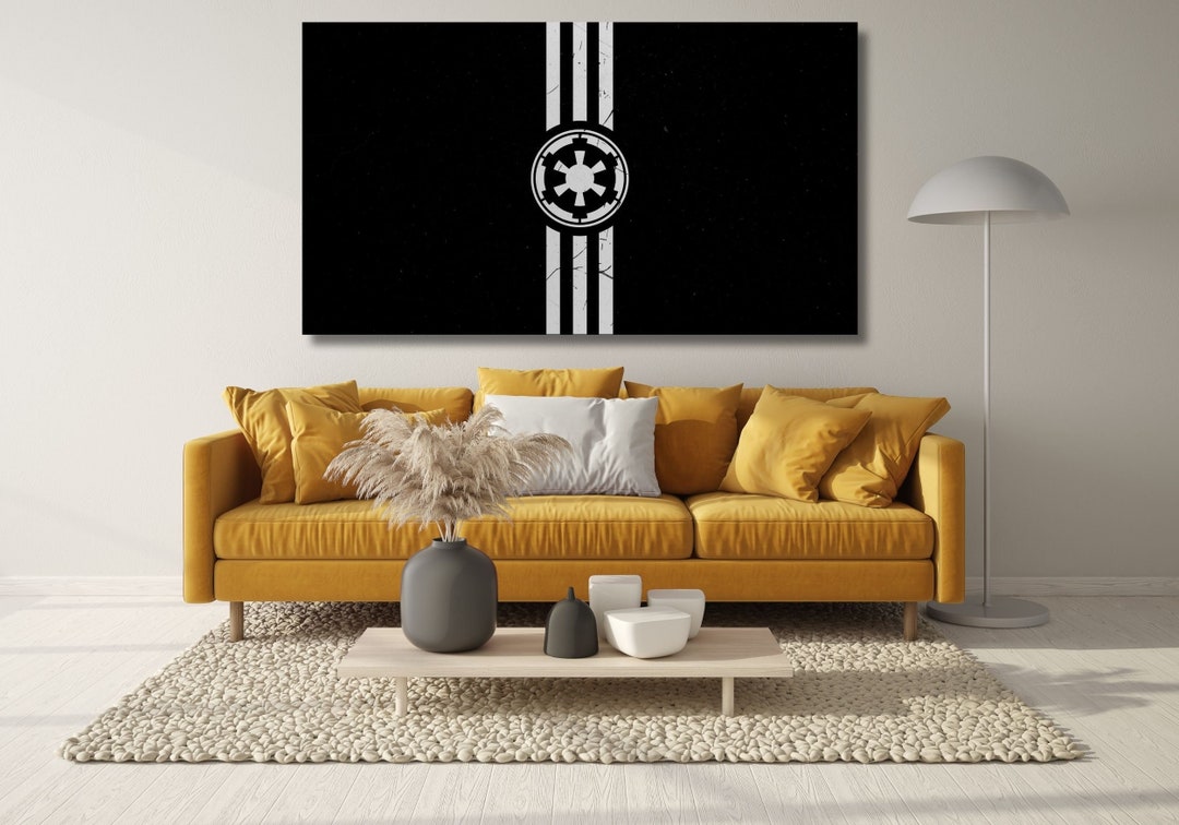 Star Wars Empire Poster, Star Wars Landscape, Starwars Canvas Wall Art ...