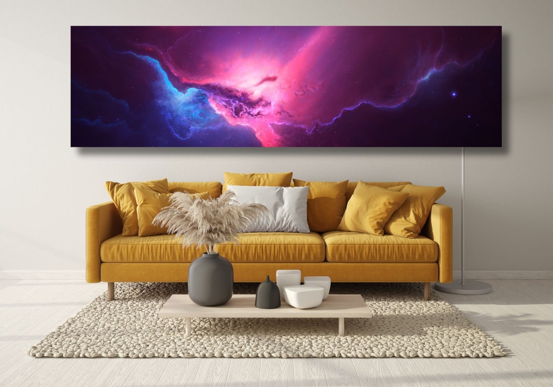 Pink Red Nebula Space Cosmos Wall Art,carina Nebula NASA Deep Field ...