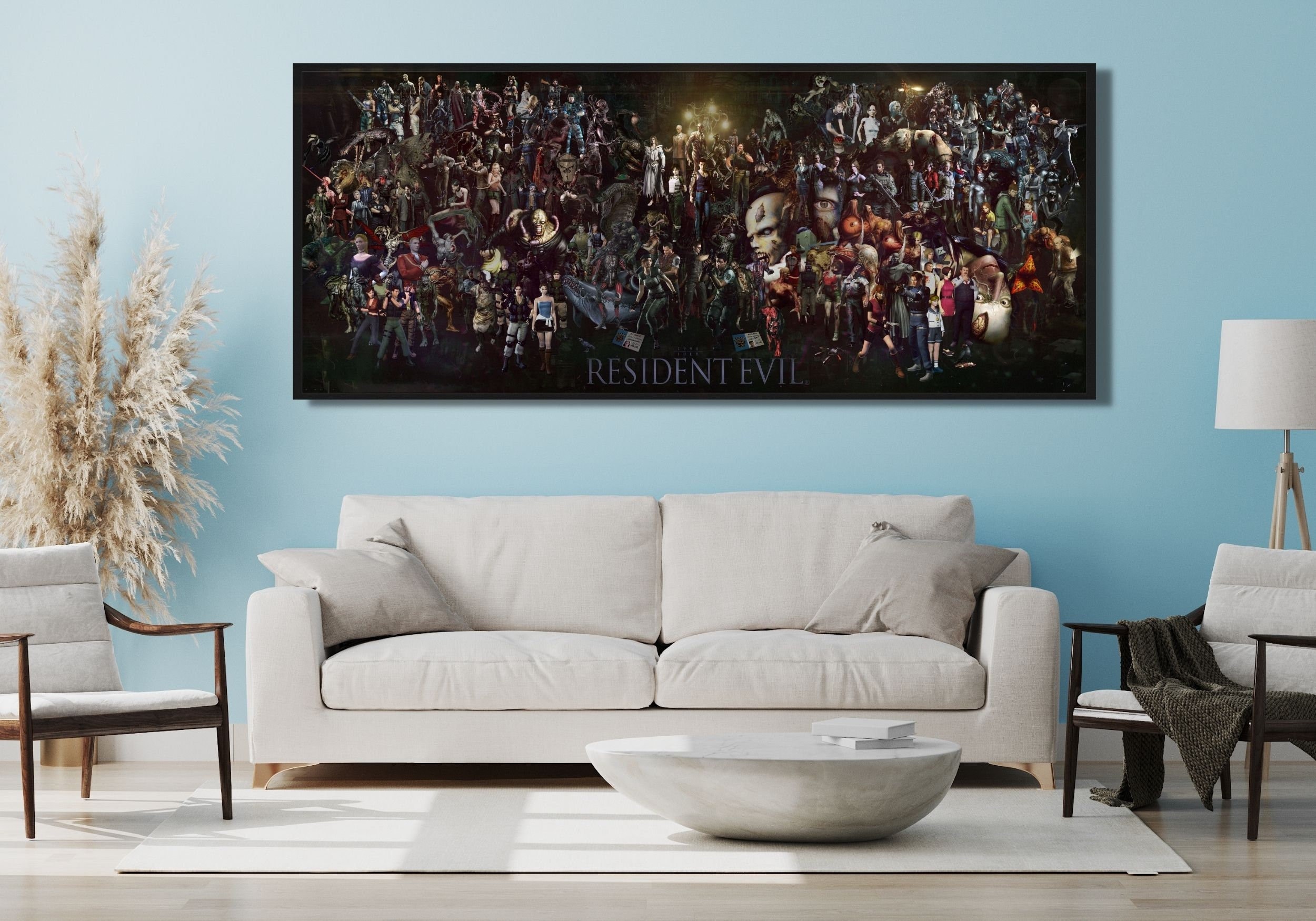 Resident Evil Characters Poster Canvas Wall Art,print,the Spencer ...