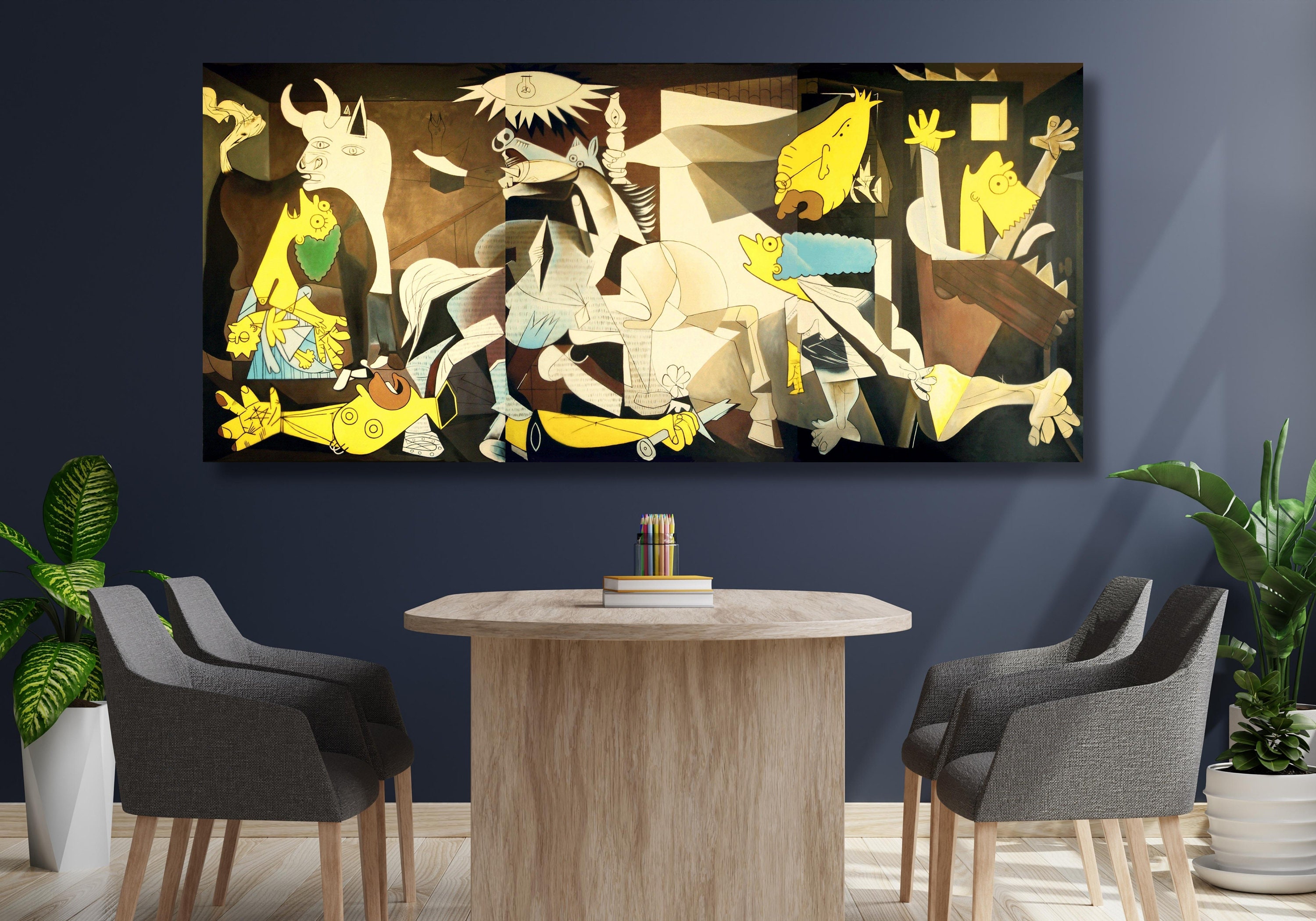 Pablo Picasso Guernica Canvas, Guernica Wall Art,guernica Black White ...