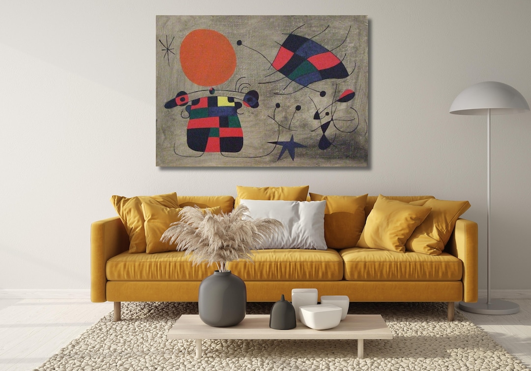 Joan Miro Exhibition Art,joan Miro Canvas Wall Print,joan Miro Poster ...
