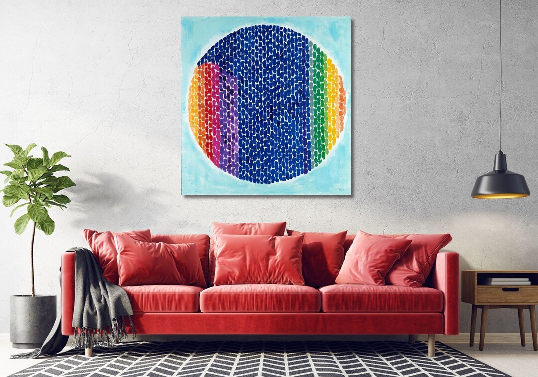 Snoopy Early Sun Display on Earth 1970 by Alma Thomas Canvas Framed ...