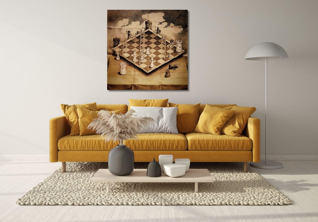 Chess by Maurits Cornelis Escher Art, Circle Limit,home Office Decor ...