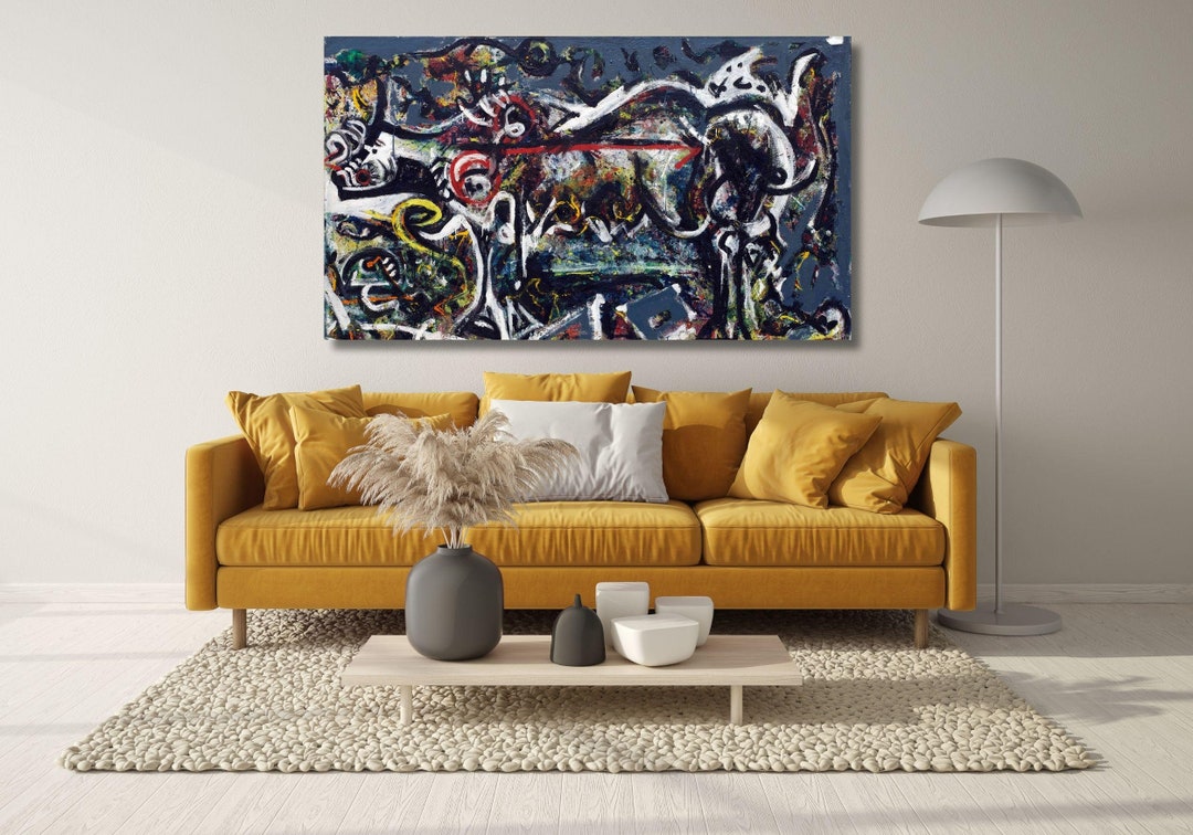 Arts by Jackson Pollock Art, Extra Large Canvas, Abstract Wall Art ...