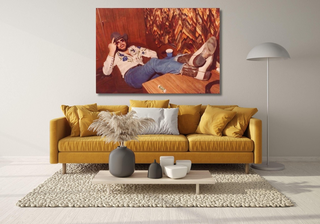 Hank Williams Middle Finger Poster, Singer Arts,hank Williams Canvas ...