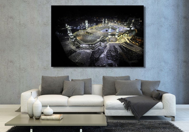 Kaaba Wall Art Islamic Wall Art Kaaba Painting Islamic Wall Decor ...