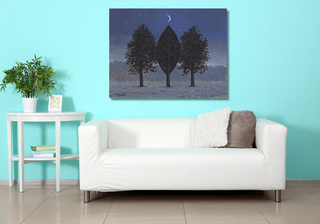 Trees and Leaves by René Magritte Print Poster Wall Art by Rene ...
