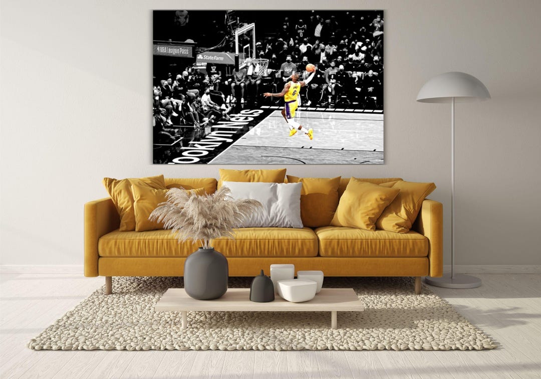 Lebron James Legend Dunk Poster, Lebron James Dunk Ready to Hang Canvas ...