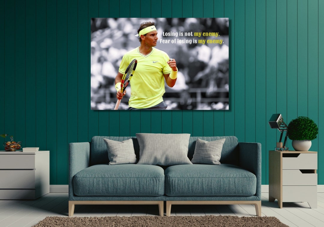 Rafael Nadal Wall Art Canvas,rafael Nadal Poster,nadal Print,nadal Wall ...