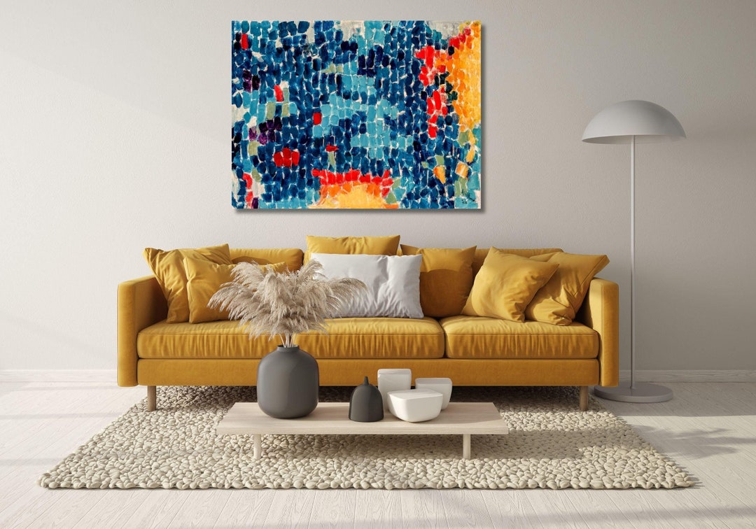 Sparkling Dew on Spring Flow by Alma Thomas Framed Wall Art, Print ...