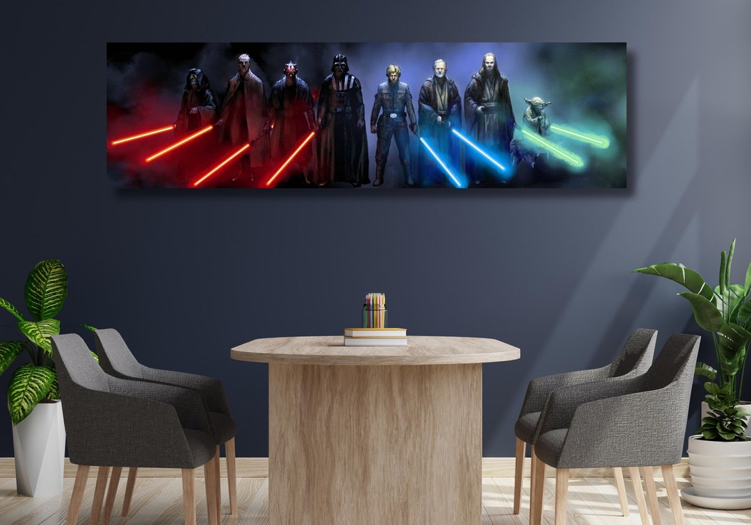 Epic Starwars Full Character Canvas, Star Wars Canvas, Canvas Print ...