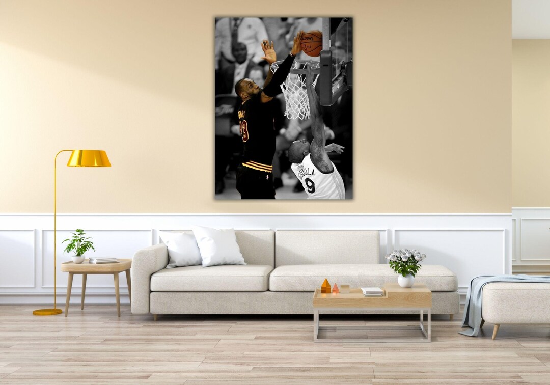 Legend Block by Lebron James Poster Ready to Hang Canvas Wall Art ...
