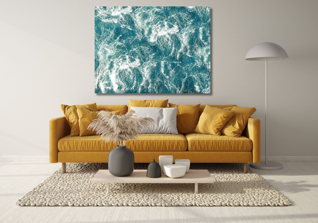 Waves Art Waves in Ocean Wall Art Waves Canvas Waves Canvas Art Waves ...