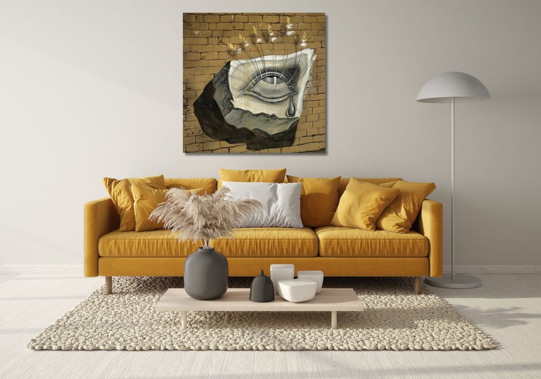 Salvador Dali Eye, Eyelashes and Tears Canvas,fine Art,modern Wall Art ...