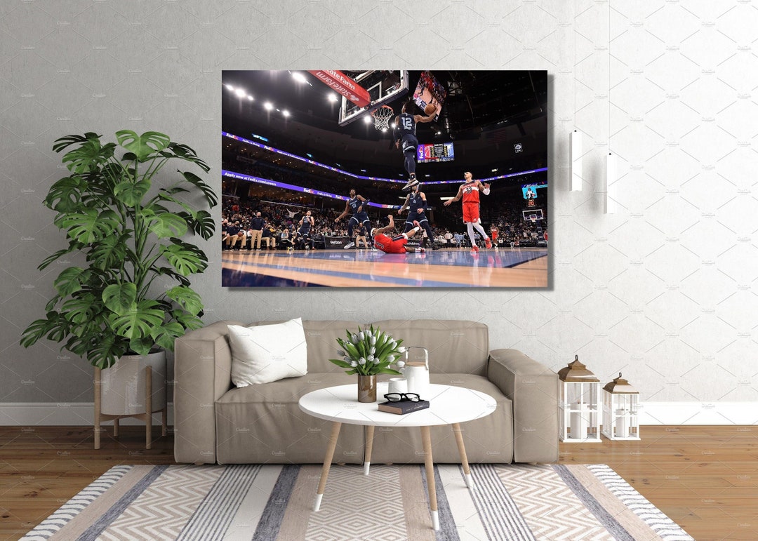 Ja Morant Dunk Poster, Dunk Print, Ja Morant Dunk Canvas Wall Art ...