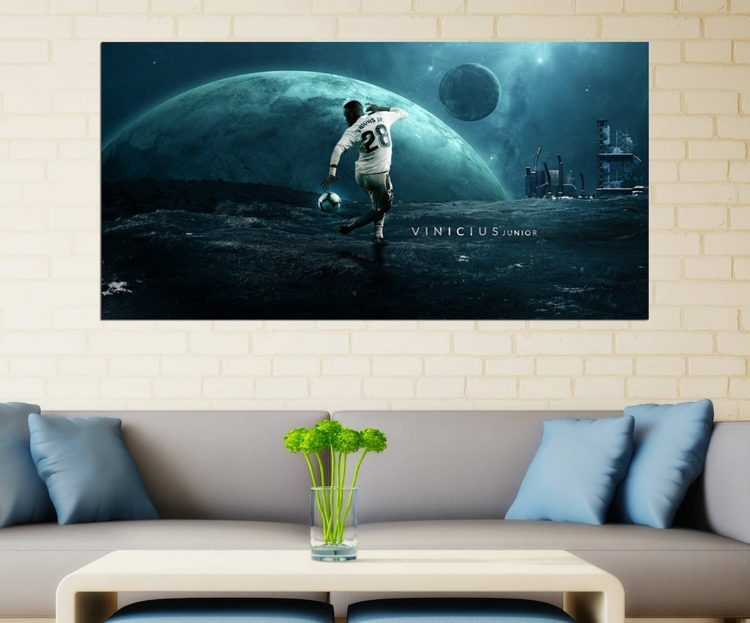 Vinicius Junior Wall Art, Soccer Print, Vinicius Junior Poster Print ...