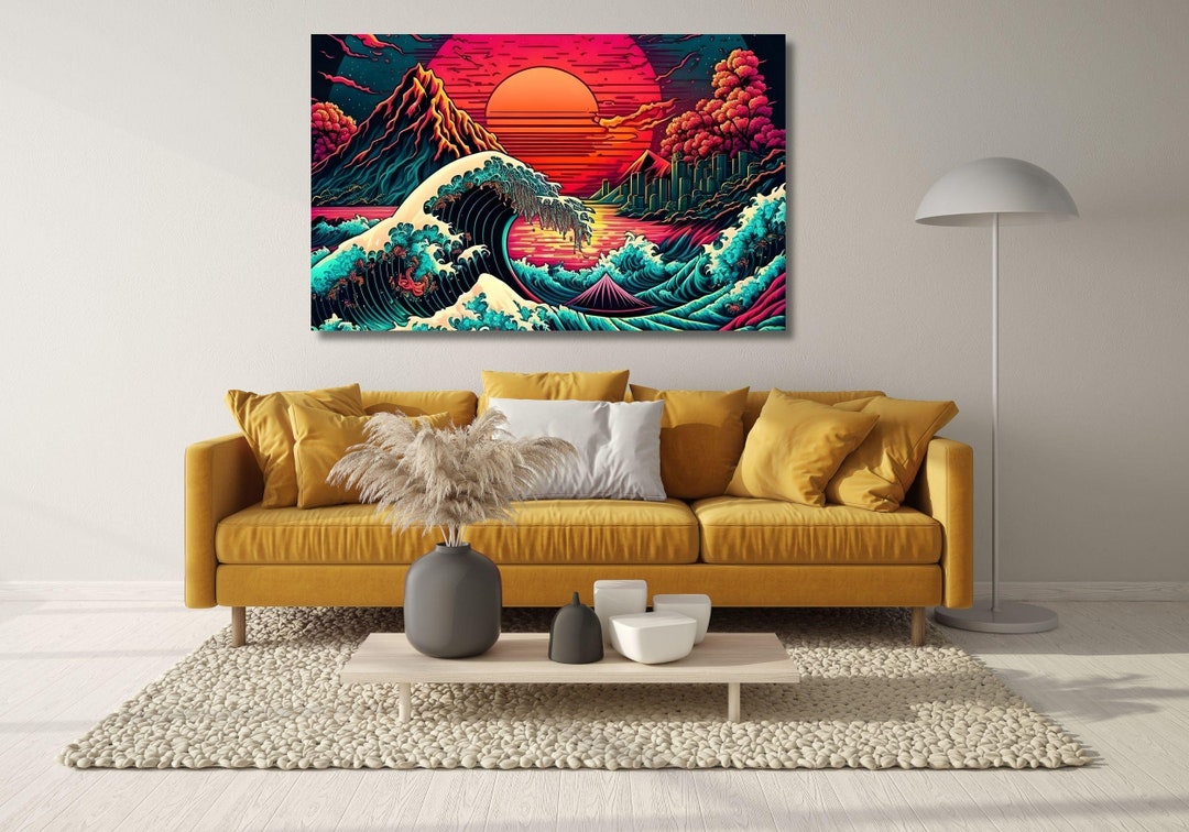 The Great Wave Poster, Japan Wall Art Print,the Great Wave Wall Art ...