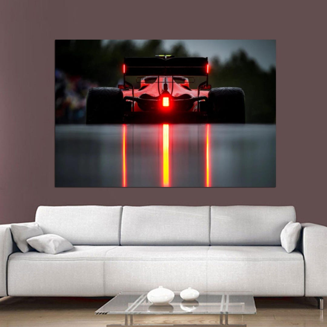 Charles Leclerc Ready to Hang Wall Art, Grand Prix Wall Art, Charles Leclerc Canvas Poster ...