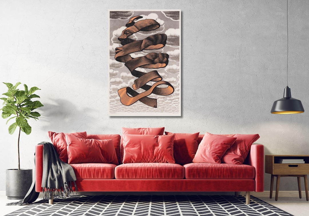 M.C. Escher RIND ( 1955) Ready to Hang Canvas Wall Art,maurits Cornelis ...