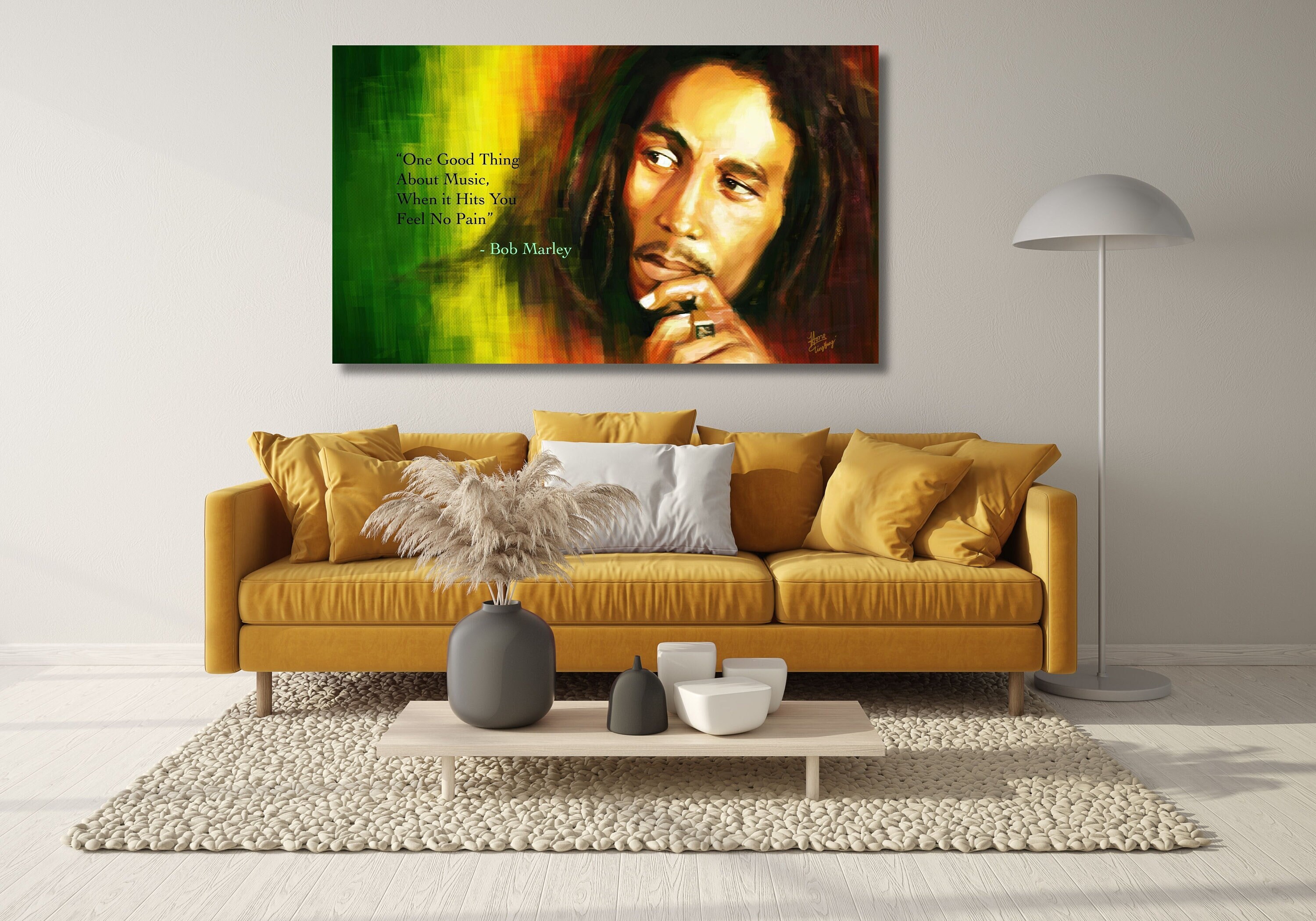 Bob Marley Canvas Poster Singer Star Art Reggae Music Singer Poster ...