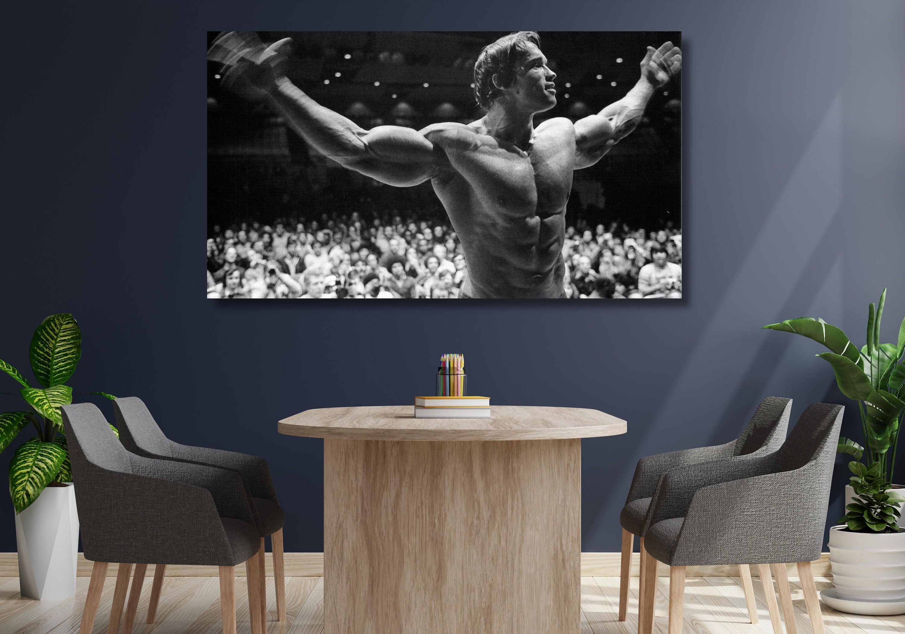Arnold Schwarzenegger Motivational Canvas, Arnold Poster, Inspirational ...