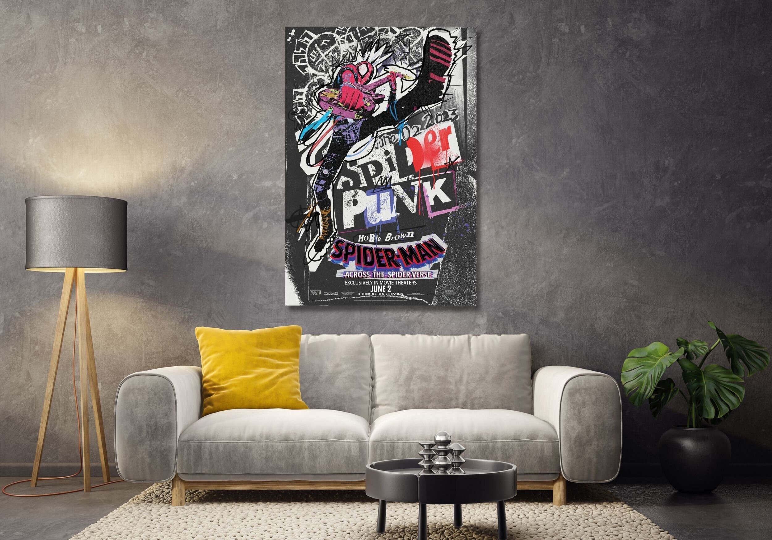 Spider Punk Poster,spider Punk Canvas,spider-man Across the Spider ...