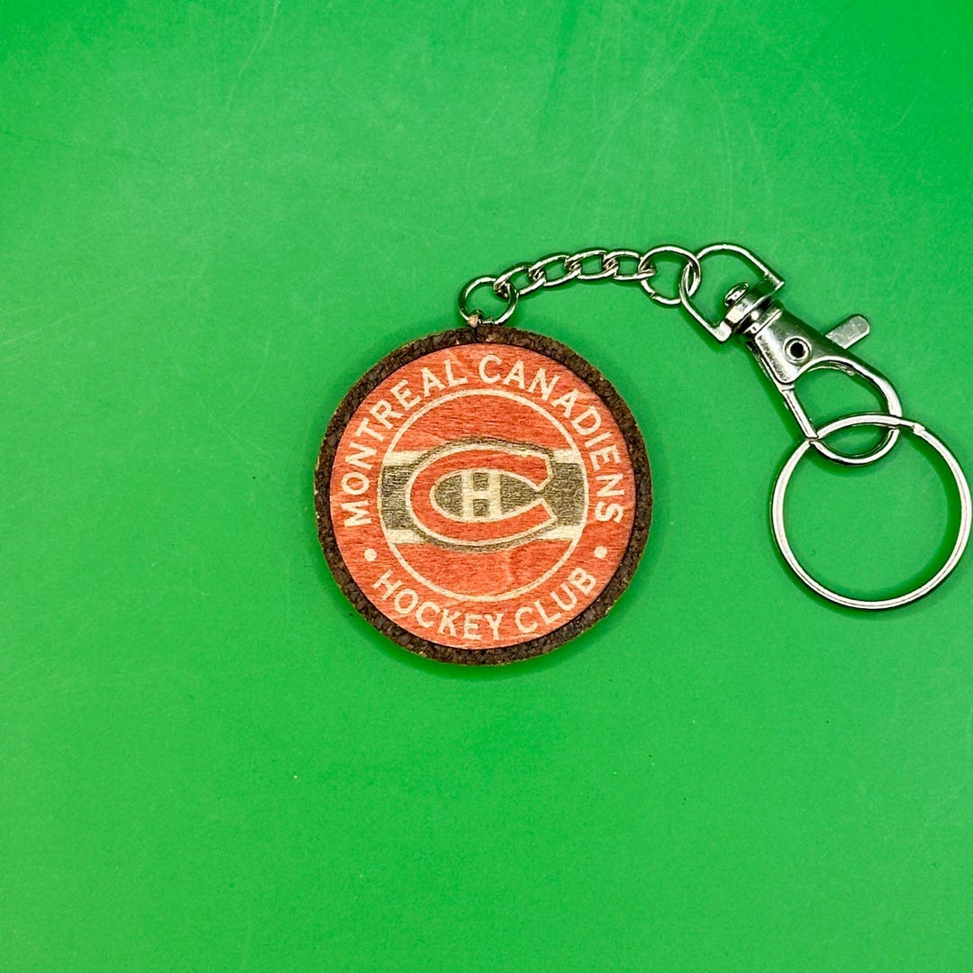 Montreal Canadiens NHL Hockey Wooden Pendant Keychain Unique Fan Gift ...