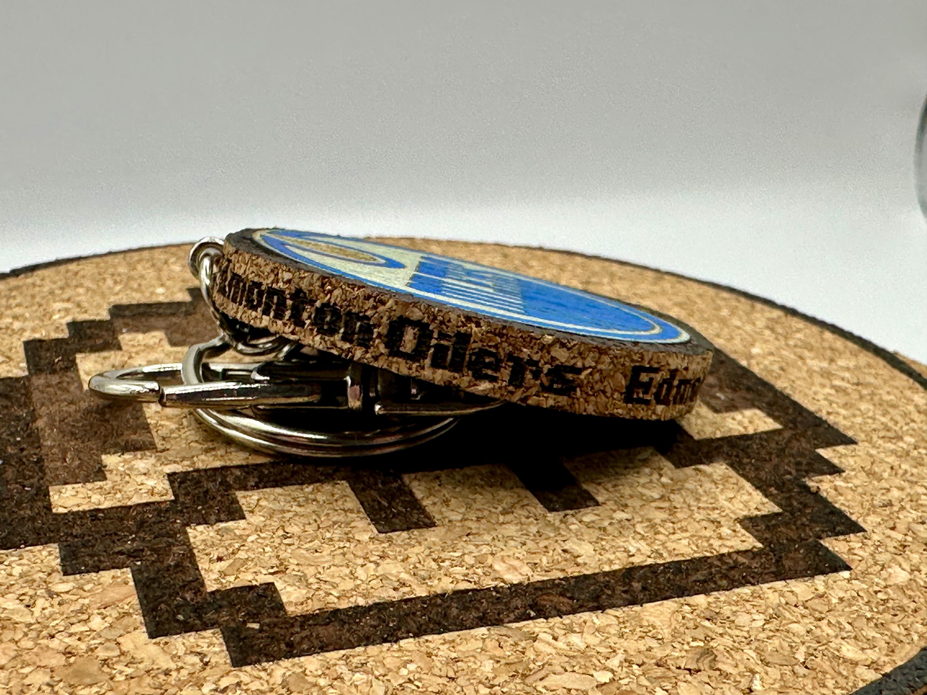 Customisable Laser-cut Wooden Pendant Key Chain for Edmonton Oilers ...