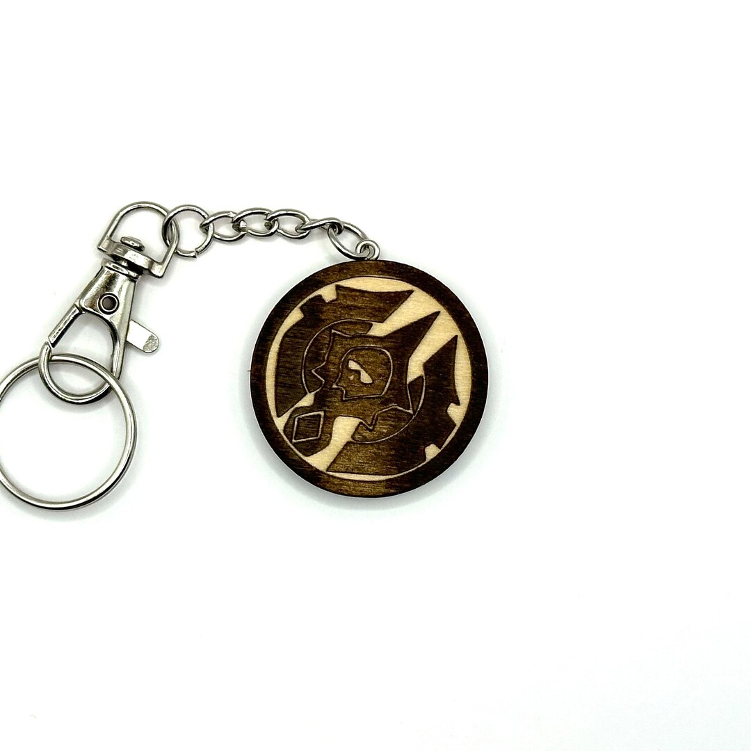 World of Warcraft Death Knight Emblem Basswood Keychain Gaming Double ...