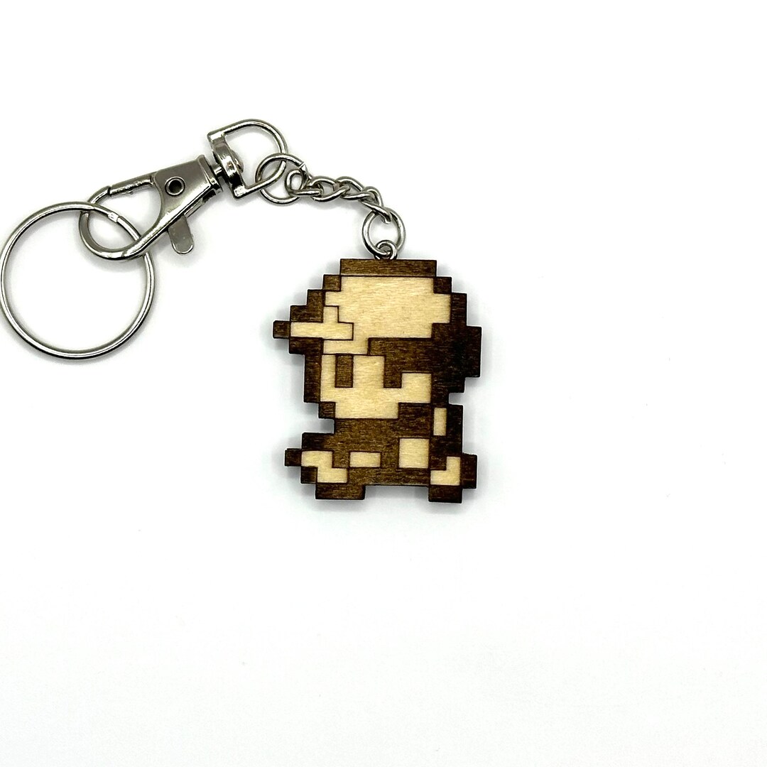Pokemon Ash Ketchum Gameboy Wood Keychain Laser-cut Great Gift - Etsy