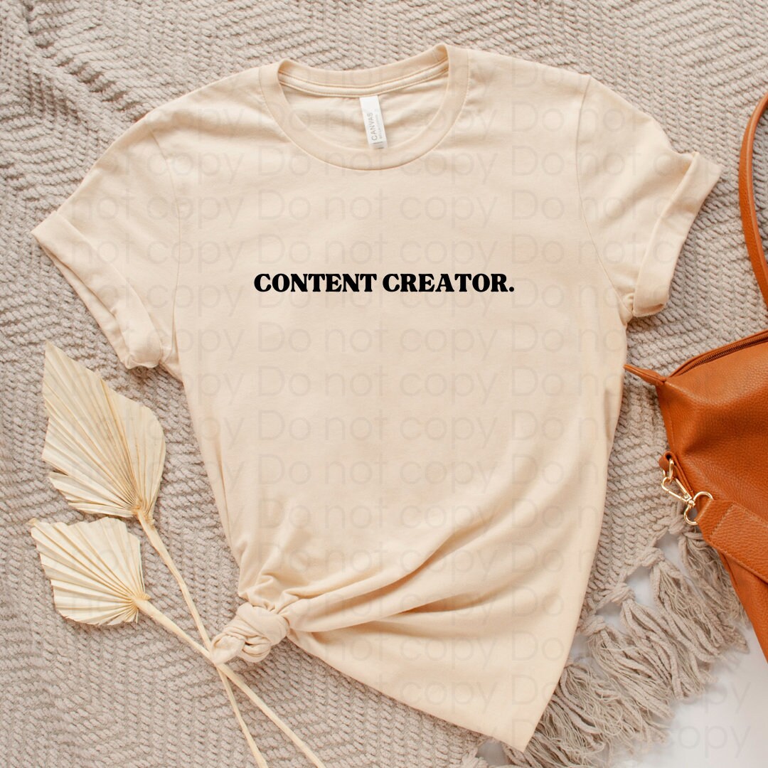 Content Creator, Content Creator Shirt, Content Creator PNG, Content ...