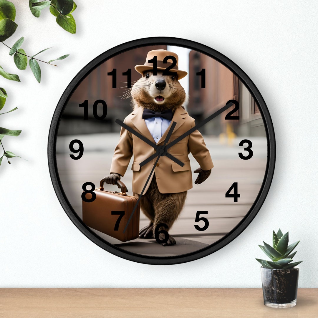 Busy Beaver Wall Clock - Etsy